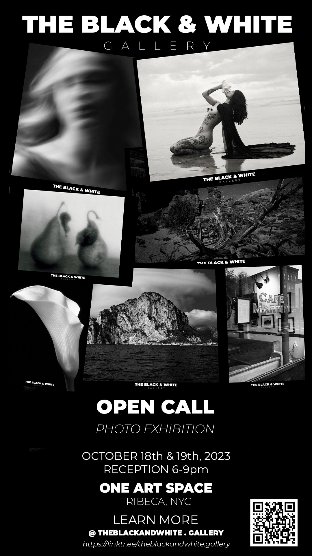 OPEN CALL OCTOBER EXHIBITION TRIBECA – The Black and White Gallery